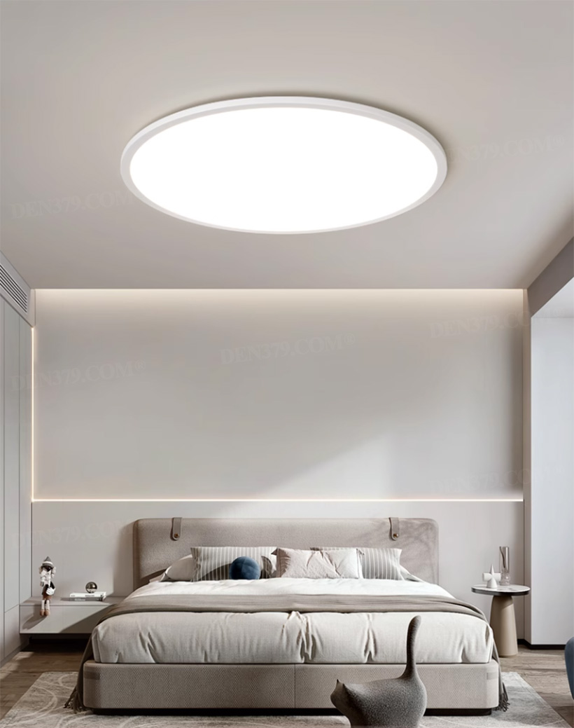 Đèn ốp trần phòng ngủ phong cách tối giản 67840 - Đèn trang trí 379